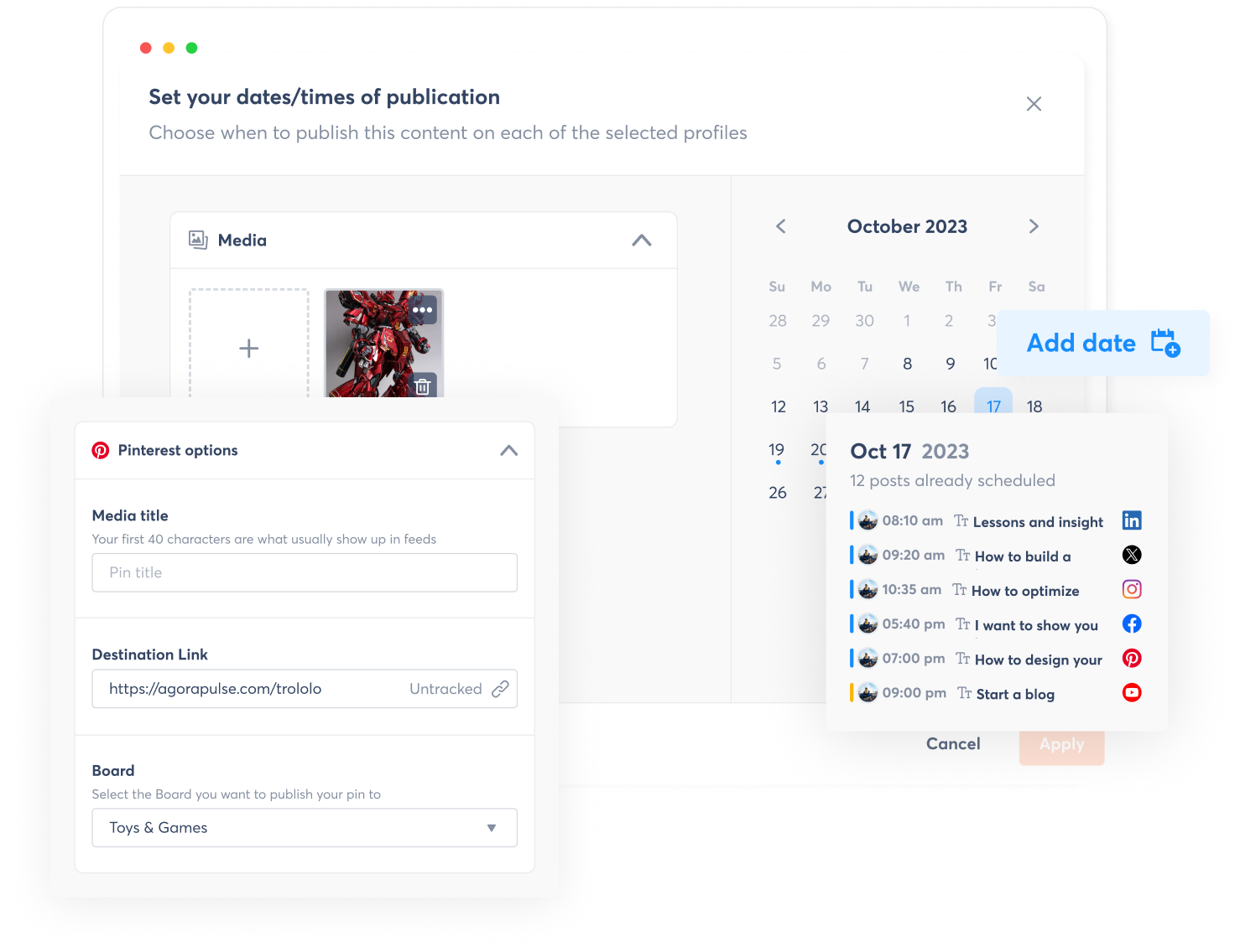 Agorapulse Pinterest Integration | Agorapulse