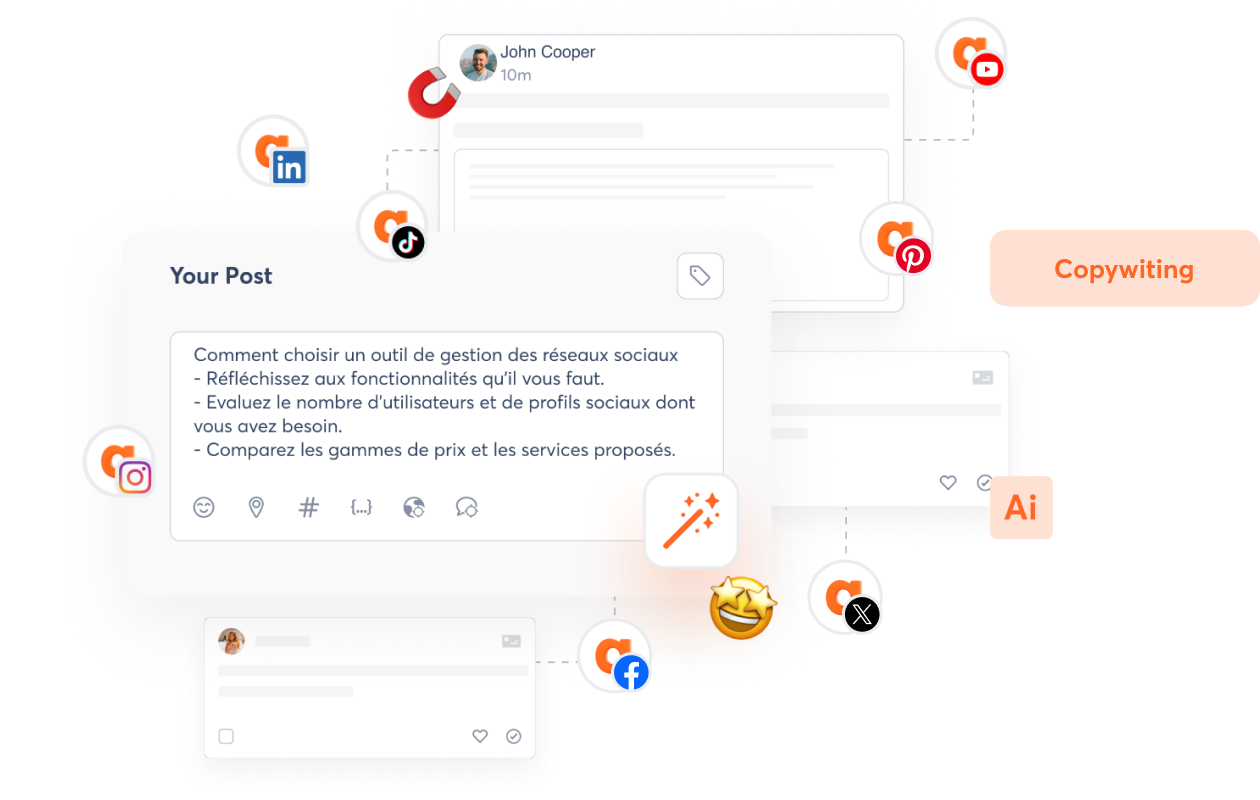 Writing Assistant d'Agorapulse : améliorez vos posts grâce à l'IA