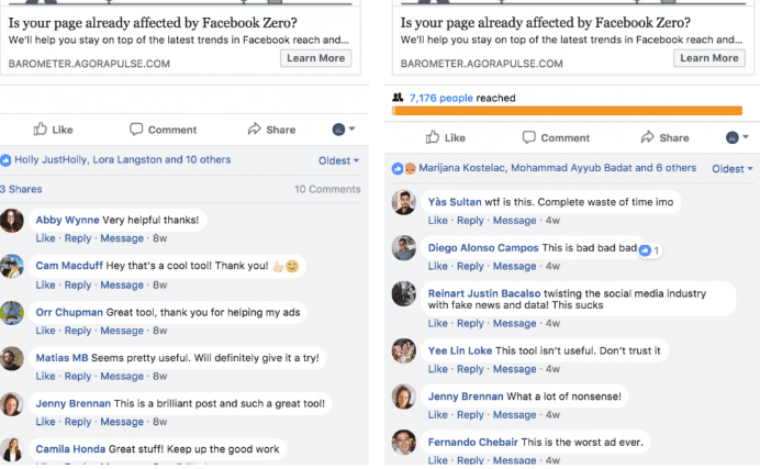 Will Negative Facebook Ad Comments Hurt Ad Performance?