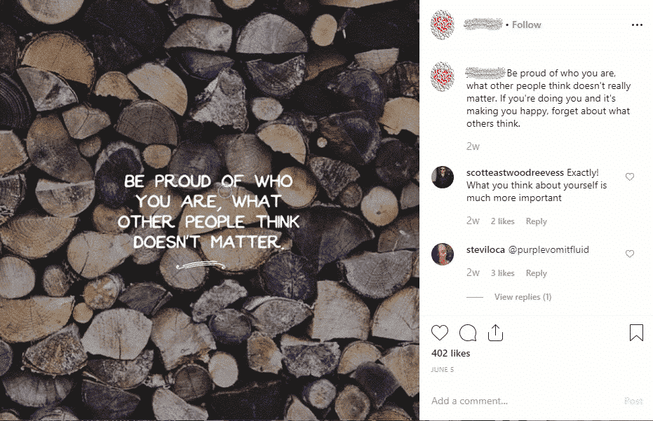 Text Instagram Post